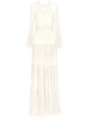 Jenny Packham Tramar Embellished Gown - Neutrals