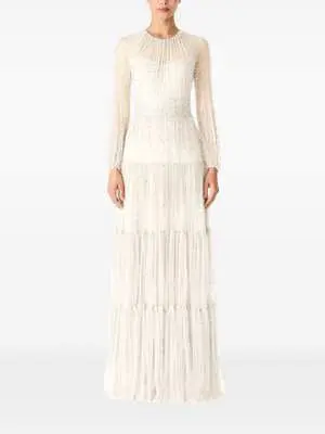 Jenny Packham Tramar Embellished Gown - Neutrals