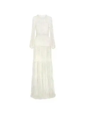 Jenny Packham Tramar Embellished Gown - Neutrals