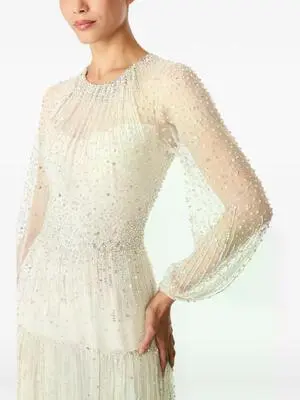 Jenny Packham Tramar Embellished Gown - Neutrals