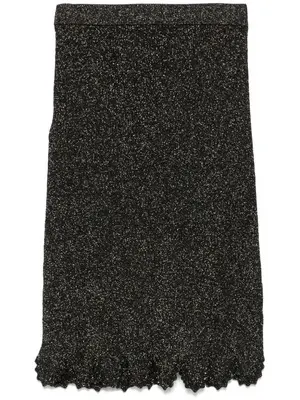 Chloé Scallop Knitted Midi Skirt