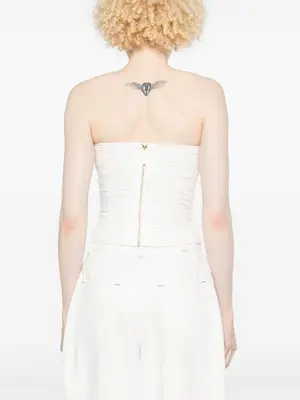 Aje Sunbeam Bustier Top - White