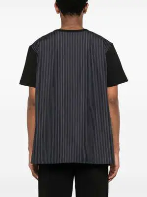 Alexander McQueen Pinstripe-panel T-shirt