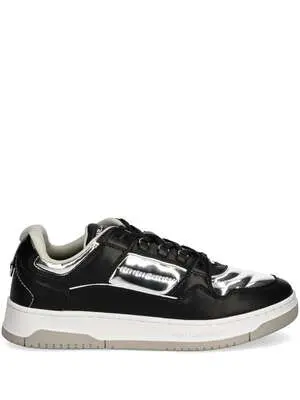 Karl Lagerfeld Silver Tone Sneakers For Men