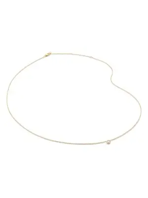 Monica Vinader 14kt Yellow Diamond Pendant Necklace - Gold
