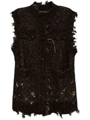 JNBY Distressed Knitted Gilet