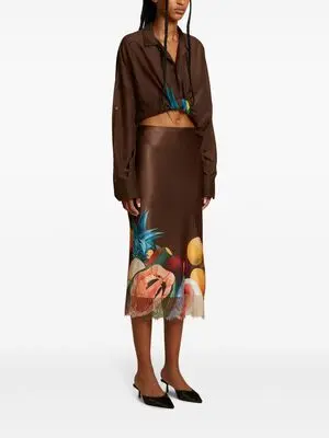 DONDE ESTEBAN Salpicon Printed Skirt