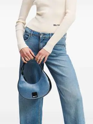 Karl Lagerfeld Split Hem Mid-rise Jeans