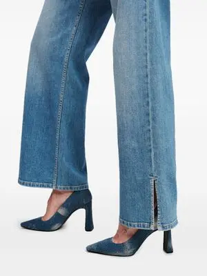 Karl Lagerfeld Split Hem Mid-rise Jeans