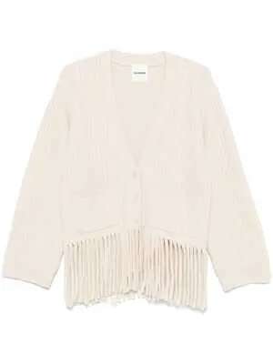 Sandro Fringed Knitted Cardigan