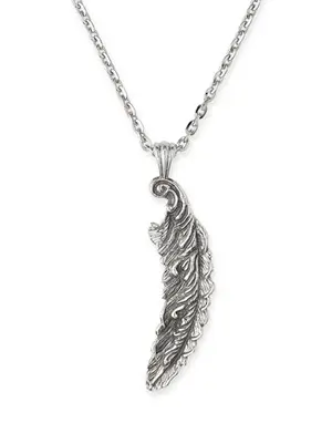 Emanuele Bicocchi Piuma Pendant Necklace - Silver