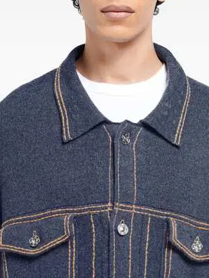 BARRIE Oversized Denim Jacket - Blue