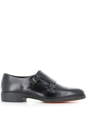 Santoni Double-buckle Monk Shoes