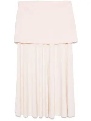 JIL SANDER Layered Maxi Skirt