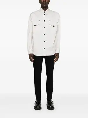 Versace Press-stud Cotton Shirt