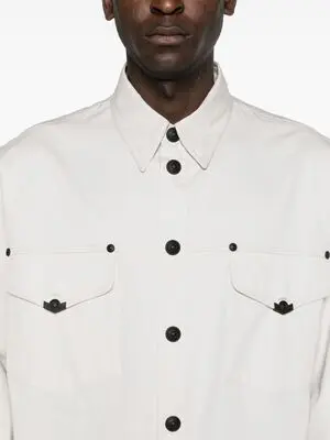 Versace Press-stud Cotton Shirt