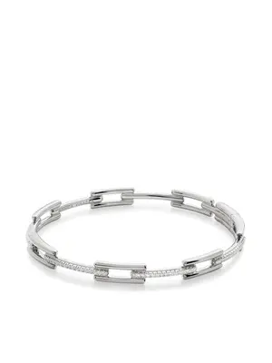 Monica Vinader Signature Link Diamond Bracelet - Silver