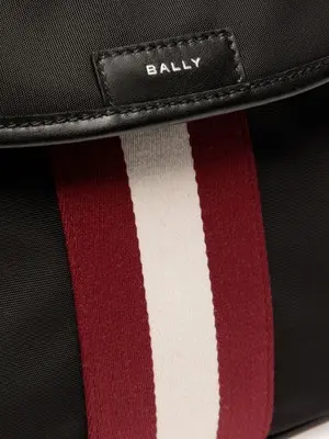 Bally Stripe-detail Canvas Messenger Bag