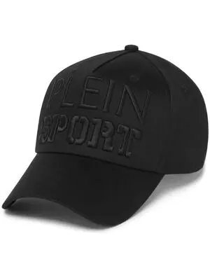 PLEIN SPORT Logo-embroidered Baseball Cap - Black