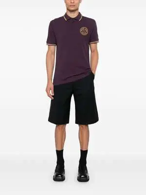 Versace V-emblem Polo Shirt - Purple