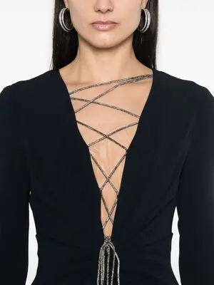 Talbot Runhof V-neck Gown