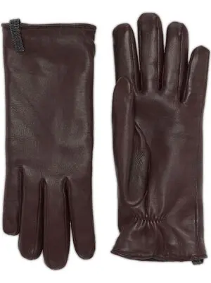 Brunello Cucinelli-Brunello Cucinelli Leather Gloves