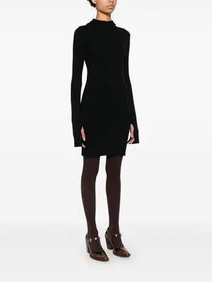Fendi Ribbed-knit Mini Dress