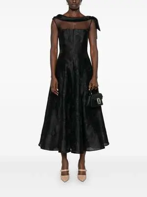 Talbot Runhof Modesta1 Midi Dress