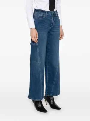 Dkny High-rise Wide-leg Jeans