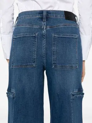 Dkny High-rise Wide-leg Jeans