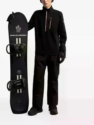 Moncler Embroidered Logo High Neck Sweater