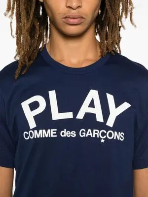 Play Comme Des Garcon Logo-print T-shirt