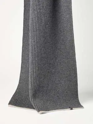 Brunello Cucinelli Cashmere Scarf - Grey