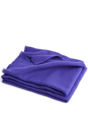 HAY Mono Throw Wool Blanket - Purple