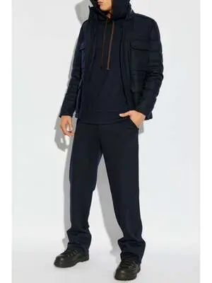 Moncler Drawstring Tapered Trousers - Blue