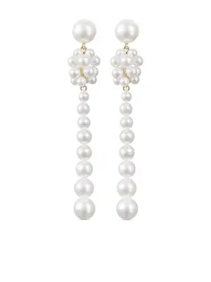 SOPHIE BILLE BRAHE Sophie Bille Brahe 14kt Recycled Yellow Gold Colonna Freshwater Pearl Drop Earrings