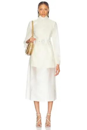 TOM FORD Technical Material Trench Coat - Transparent