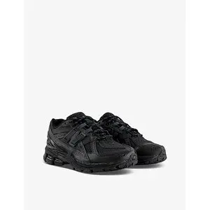 NEW BALANCE 1906 Brand-patch Leather And Mesh Low-top Trainers - Triple Black