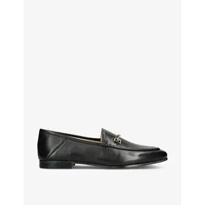 Sam Edelman Loraine Almond-toe Leather Loafers - Black