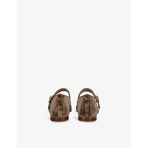 Sam Edelman Michaela Velvet Ballet Flats - Pale Green