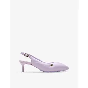 MARTINE ROSE X CLARKS Sling 1 Padded Leather Courts - Lilac Leather