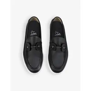 CHRISTIAN LOUBOUTIN Chambeliboat Leather Loafers - Black