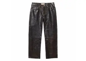 Men's Leather Jeans