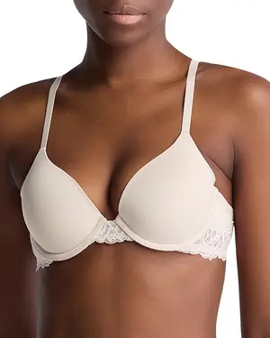Calvin Klein Attraction Lightly Lined Perfect Coverage Bra In Cedar Cedar