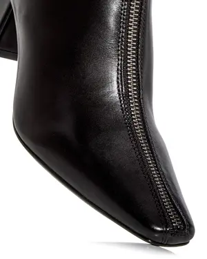 Simkhai Ryder Zip Front Booties - Black