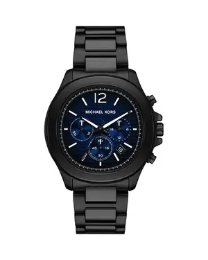 Michael Kors Chronograph Stainless Steel Watch 42mm - Blue/black