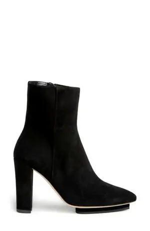BEAUTIISOLES Teresa Pointed Toe Platform Bootie - Black
