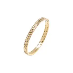 BY ADINA EDEN Diamond Pave Double Row Eternity Band 14k