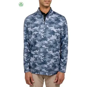 CON.STRUCT Camo Print Performance Quarter Zip - Multi