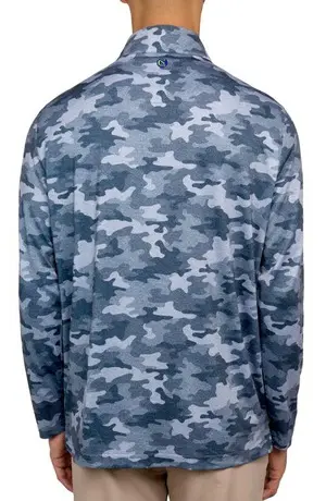 CON.STRUCT Camo Print Performance Quarter Zip - Multi